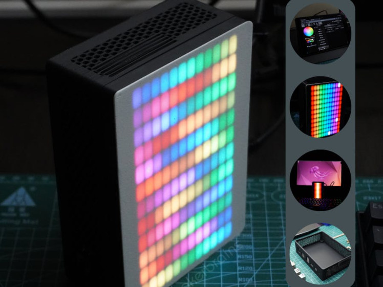 Pixelpanda | A 3d Printed Rgb Matrix Pc Build