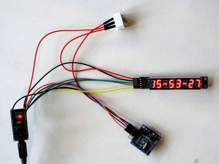 7 Segment Display Clock With Max7219 And Ds1307 Rtc