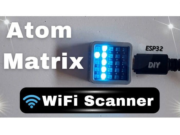 Wifi Scanner Atom Matrix Esp32