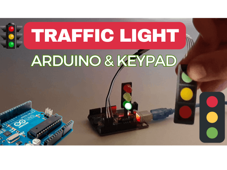 Traffic Light Using A Membrane Keypad And Arduino